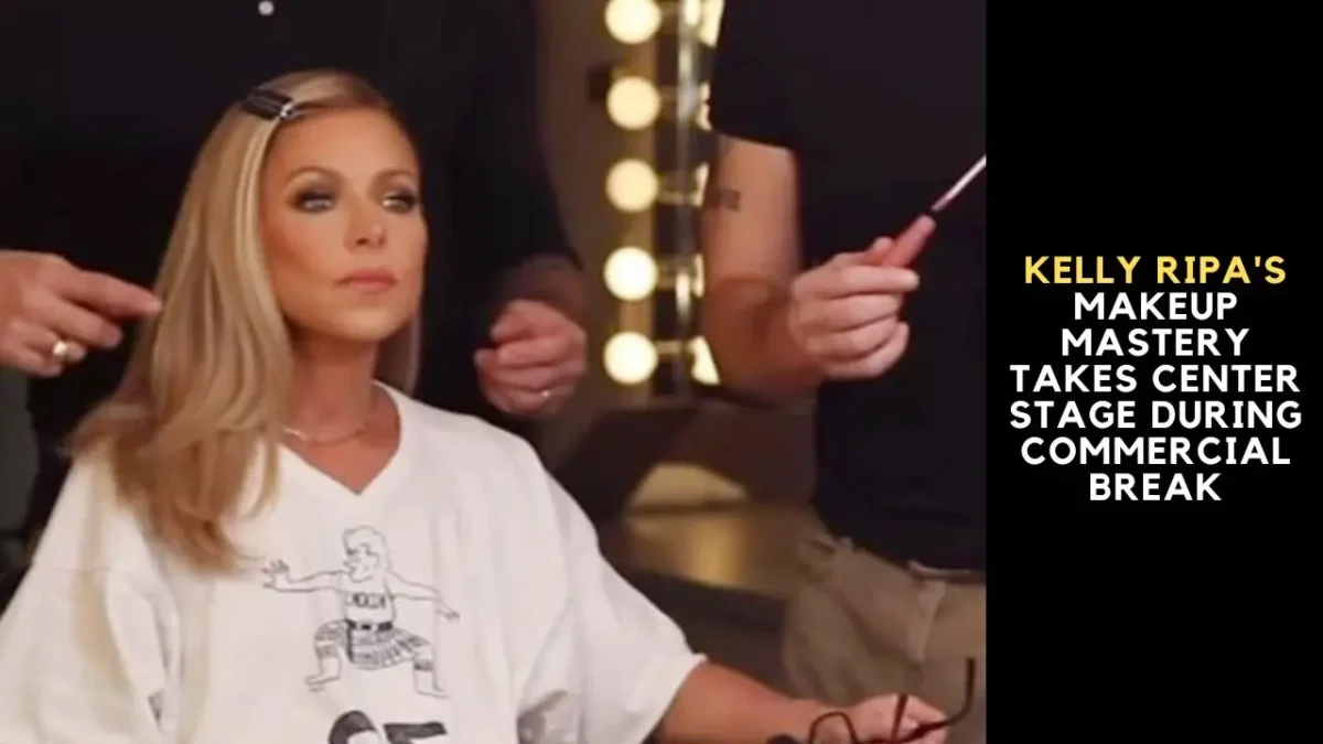 Kelly Ripa's Makeup Takes Stage During Commercial Break